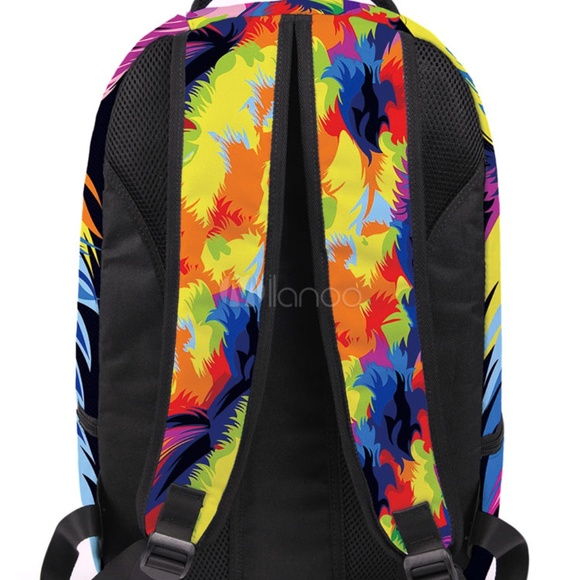 Bags | Lion Print Backpack | Poshmark
